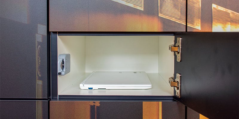 Library Smart Lockers Key to Wake Forest Library Reopening