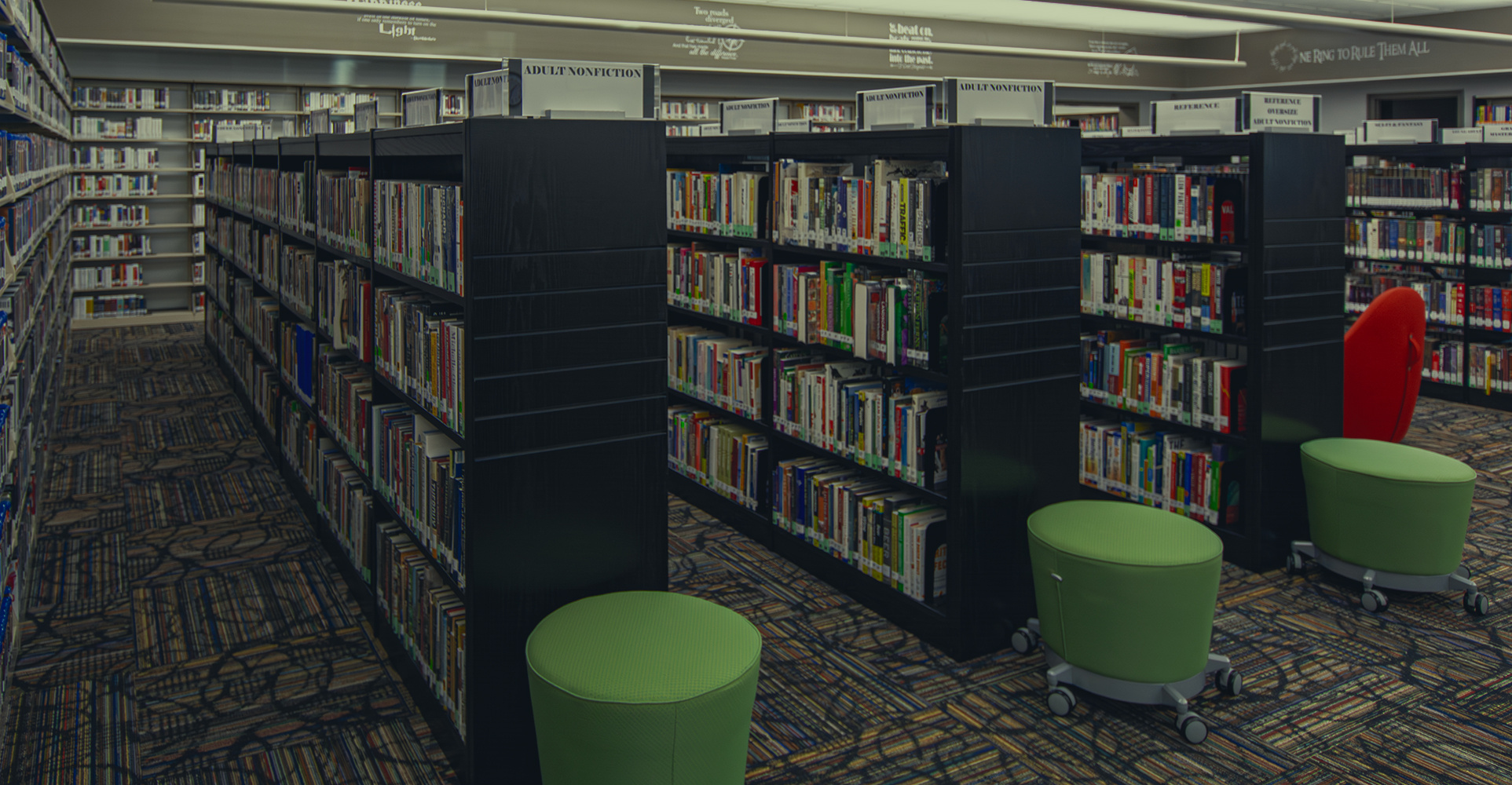 Exceptional Library Book Shelving System at Charleston Air Base