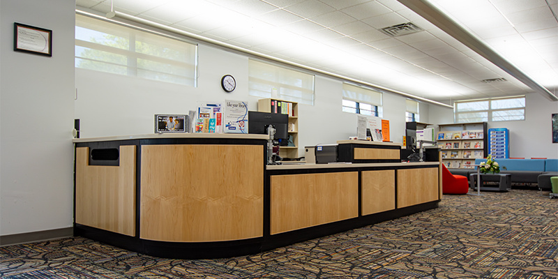 Exceptional Library Book Shelving System at Charleston Air Base