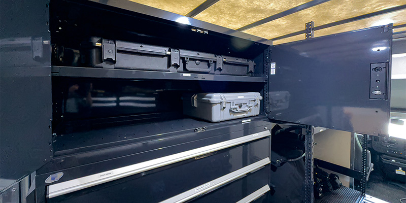 Law Enforcement Vehicle Storage for Patrol, SWAT, and Command Vehicles