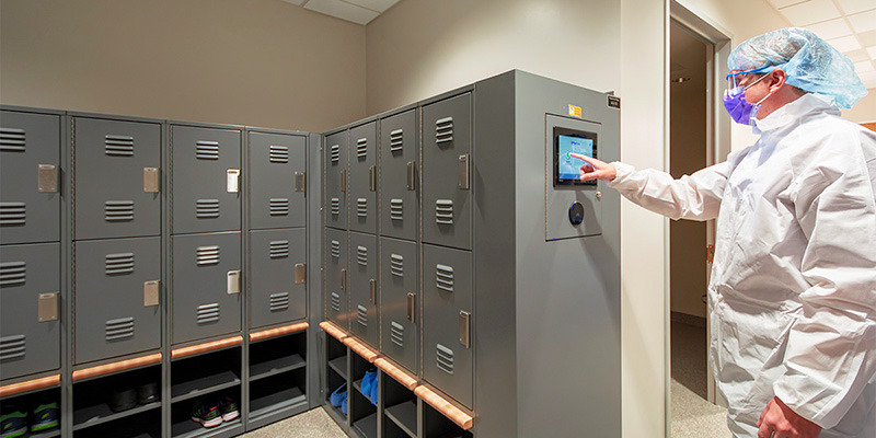 Upgrading Employee Locker Rooms in Healthcare Facilities
